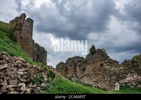 Ruins of the medieval Zborov (Makovica) Castle. Eastern Slovakia ...