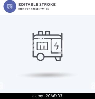 Generator icon vector, filled flat sign, solid pictogram isolated on ...