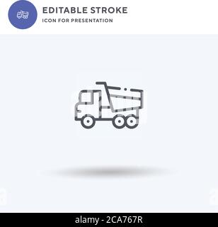 tipper vector icon isolated on transparent background, tipper logo ...