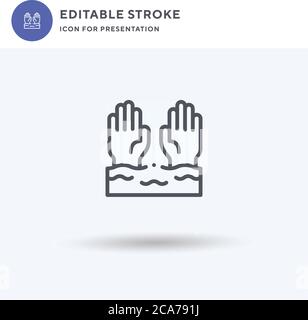 Drowning icon vector. Drowning icon for presentation Stock Vector Image ...