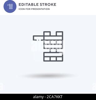Jenga icon vector, filled flat sign, solid pictogram isolated on white, logo illustration. Jenga ...