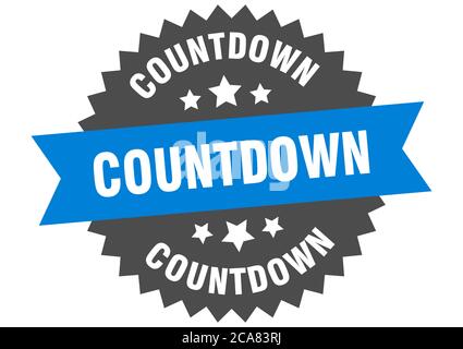 countdown sign. round ribbon label set. Stamp Stock Vector Image & Art ...
