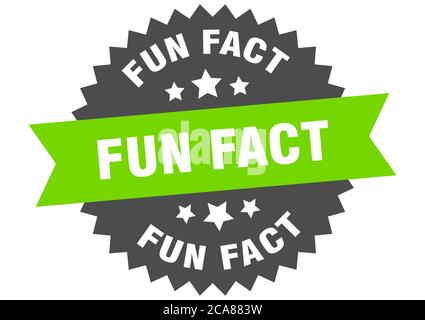 fun fact round isolated ribbon label. fun fact sign Stock Vector Image ...