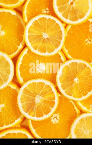 detail orange, lemon, lime slices image Stock Photo - Alamy