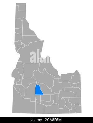 Map of Camas in Idaho Stock Photo - Alamy