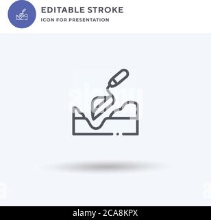 Digging icon vector, filled flat sign, solid pictogram isolated on ...