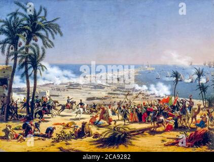 The Battle of Abukir, 25th July 1799 (Napoleon Bonaparte), painting by ...