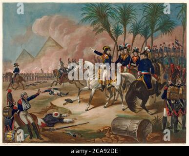 Battle of the Pyramids, July 21st 1798 (Napoleon Bonaparte, Battle of ...