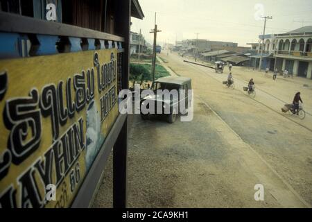 the centre of the Town of Phonsavan in the Province Xieng Khunag in Lao ...