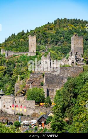 Manderscheid medieval castles, upper and lower castle, Manderscheid ...