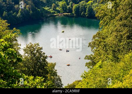 Gemündener Maar, Vulkaneifel, vulcanic lake, Eifel, Rhineland ...
