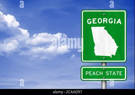 Georgia Highway Sign Stock Photo - Alamy