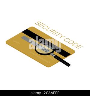 CSV security code is located on a typical credit card. Back side of the ...