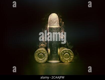 Bullets on desk Stock Photo - Alamy