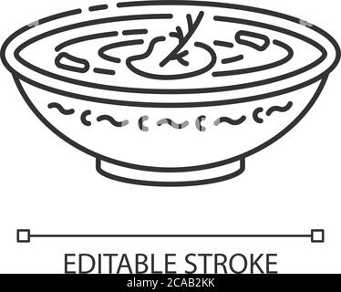 borscht line icon, outline symbol, vector illustration, concept sign ...
