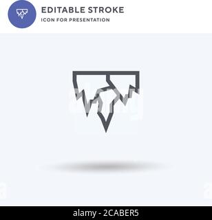 Flat Stalactite Icon Symbol Vector Illustration Stock Vector Image ...