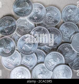 silver kruger rands Stock Photo - Alamy