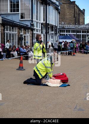 Summer fair in Buxton Derbyshire England Stock Photo - Alamy