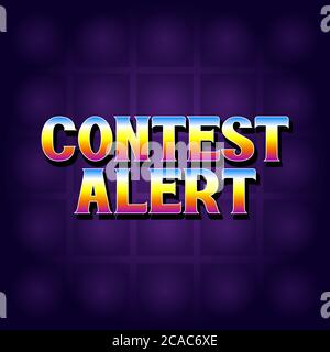 Contest lettering. Element for graphic design - banner, poster, flyer ...