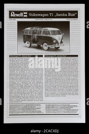 Revell Volkswagen T1 Samba Bus model kit Stock Photo - Alamy