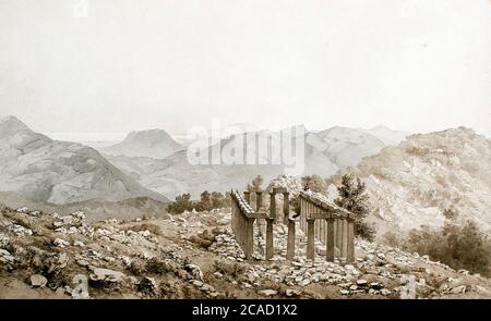 Berg Albert - the Apollo Temple at Vasses (Attr) - German School - 19th ...
