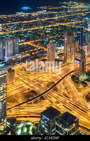 Modern Road Intersection in Dubai, UAE Stock Photo - Alamy