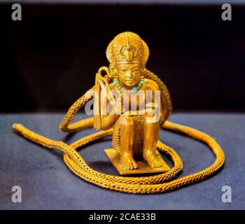 The crook (heka) and flail (nekhakha) from King Tutankhamen's tomb ...