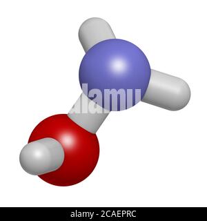 Hydroxylamine molecule. 3D rendering Stock Photo - Alamy