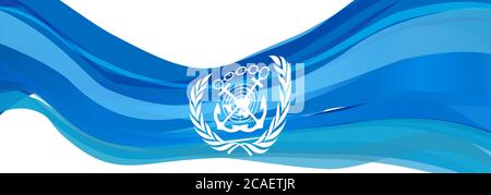 IMO - International Maritime Organization logo symbol flag Stock Photo ...