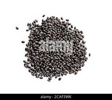 hoary basil seeds isolated on white background showcasing natural ...