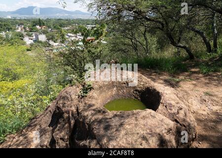 The King's Bath at the ruins of the Zapotec city of Zaachila in the ...