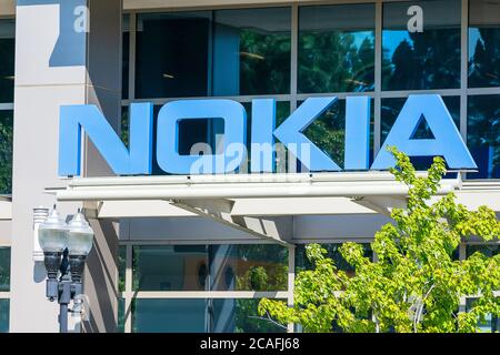 Nokia corporate campus in Silicon Valley. Nokia is Finnish ...