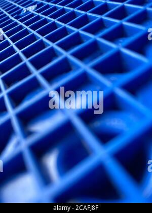 Clear plastic texture with blue color. Nylon polythene wrap. Plastic ...