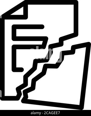 Outline Letter P logo design with broken stone detail. Vector ...