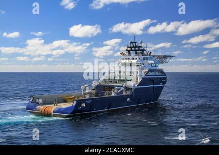 Offshore supply AHTS vessel Normand Sigma at Skoltegrunnskaien quay ...