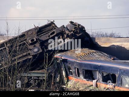 Great Heck train Crash scene Stock Photo - Alamy