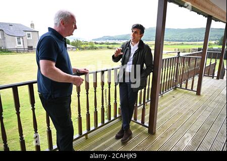 Chancellor of the Exchequer Rishi Sunak at the Kingarth Hotel and ...