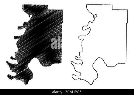 Posey County (Indiana) outline map set Stock Vector Image & Art - Alamy