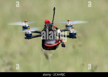 quad copter in flight Stock Photo - Alamy