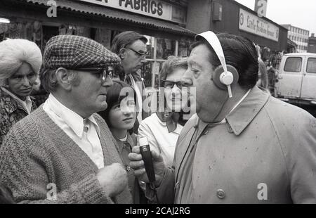 1970s, popular, man of the people, radio presenter and reporter, Monty ...