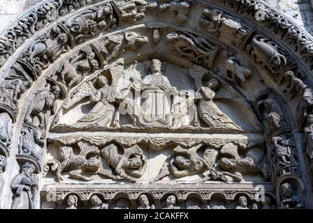 The West - Royal - Portal, Chartres Cathedral, Chartres, France ...