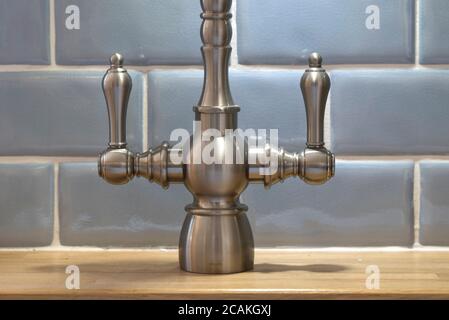 New chrome tap example Stock Photo - Alamy
