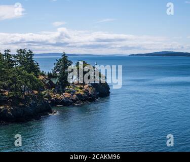 View of Swanson Channel from Trincomali on North Pender Island, British ...