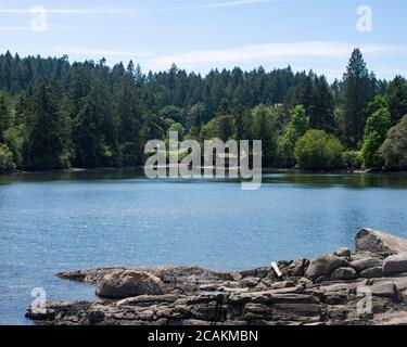 Hope Bay, North Pender Island, BC. Aerial photographs of the Southern ...