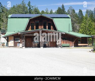 Entrance to Pender Island Community Hall on North Pender Island ...