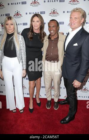 (L-R) Dolph Lundgren and Sugar Ray Leonard at the Sugar Ray Leonard ...
