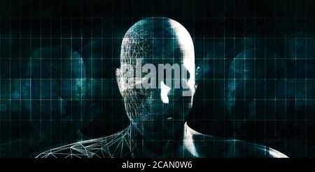 Digital Dystopia Slave to Technology as a Concept Stock Photo - Alamy