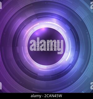 Vector HiTech Element - Technology Round Diagram Concept - Vector ...