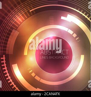 Vector HiTech Element - Technology Round Diagram Concept - Vector ...