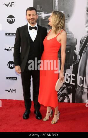 Jimmy Kimmel and Molly McNearney at the American Cinematheque Awards ...